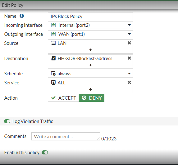 Fortigate Connector and Its response Connector - Product Documentation